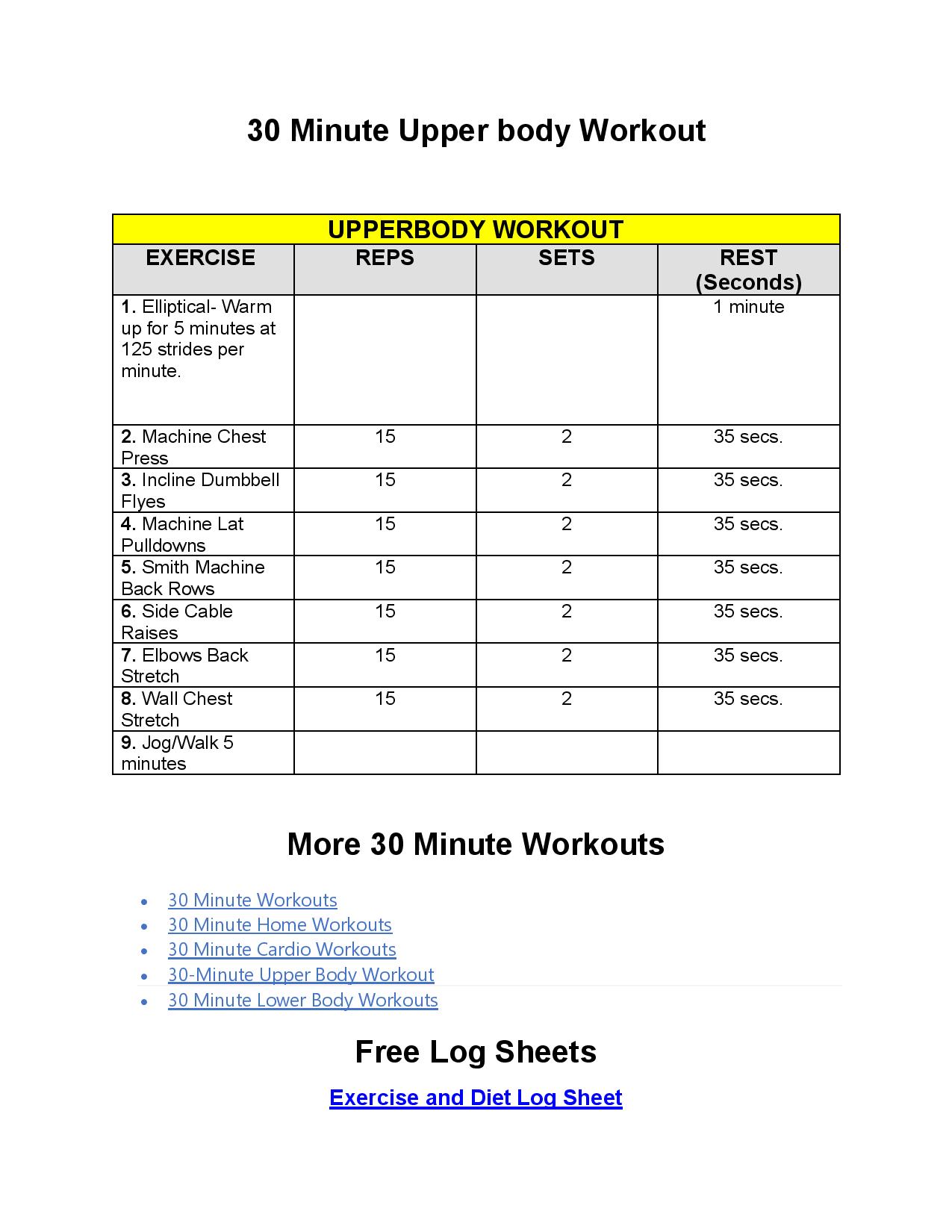Upper Chest Workout Chart Pdf EOUA Blog Upper Chest Workout Chart Pdf EOUA Blog